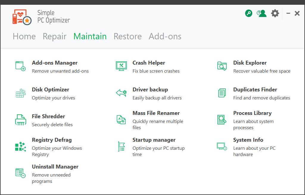 Simple PC Optimizer | Easy Windows PC Maintenance