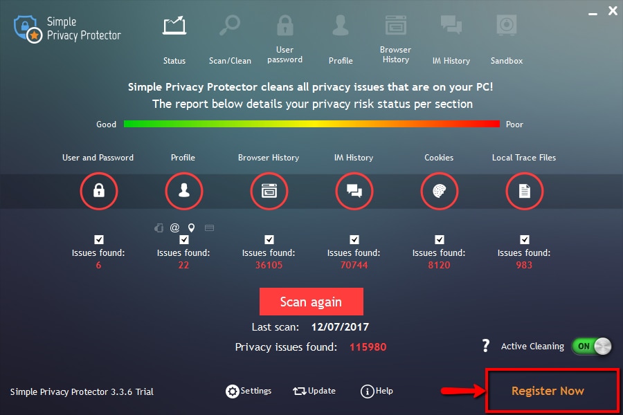 How do I activate or register Simple Privacy Protector?