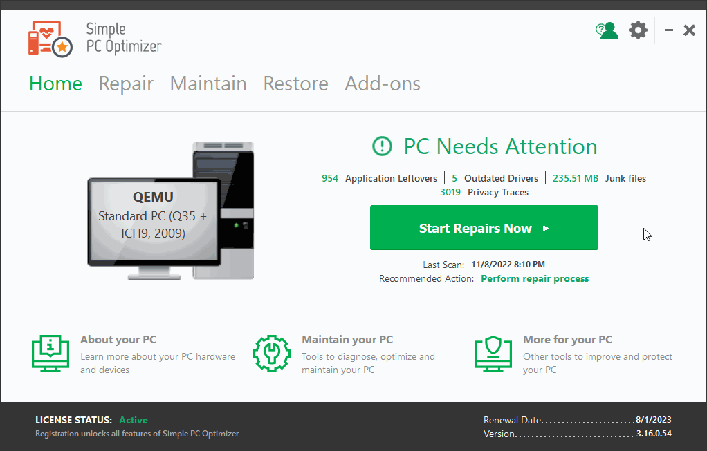 How Do I Change The Default Language Of Simple PC Optimizer 